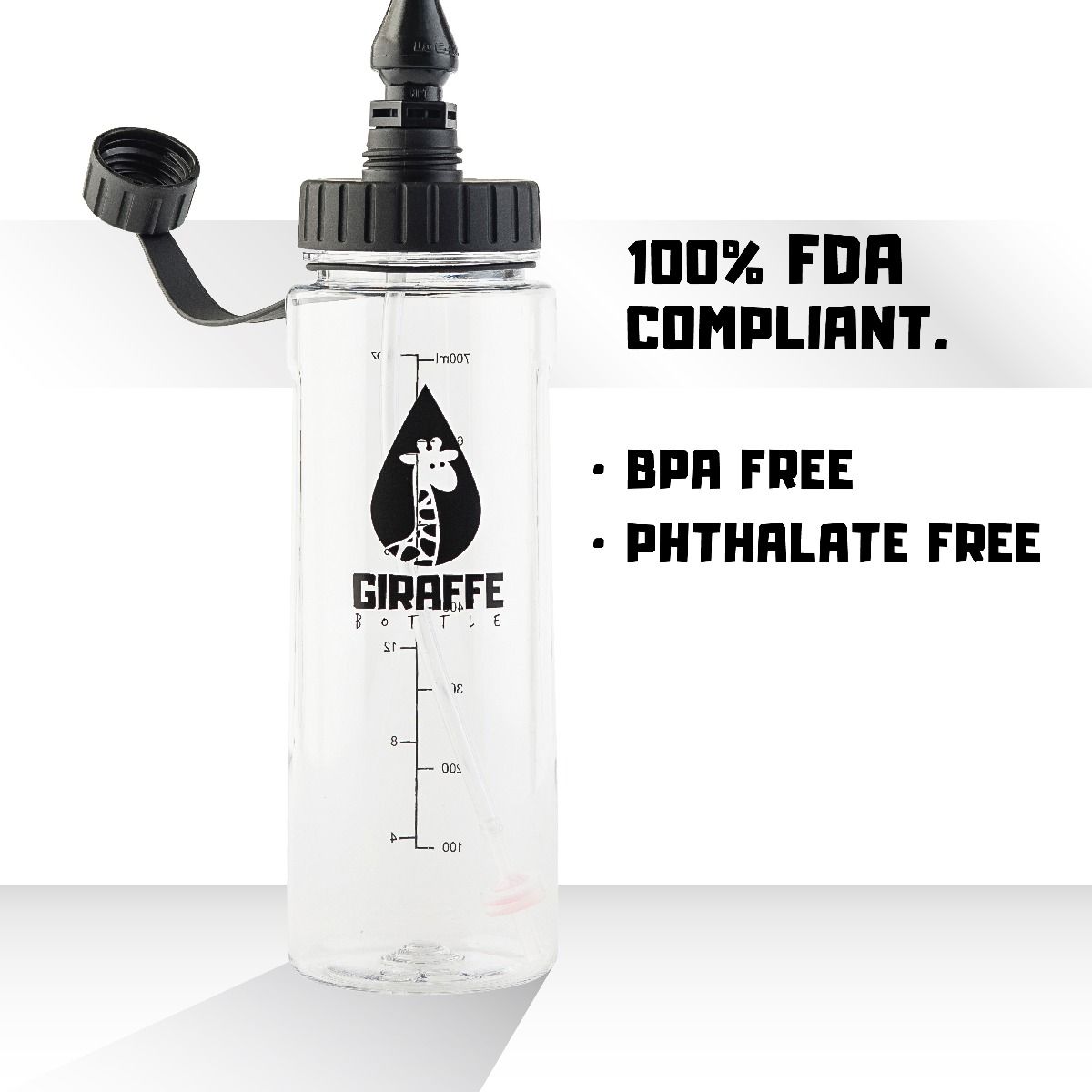 Giraffe Bottle™ Hands Free Drinking - evika.io - Assistive Technology